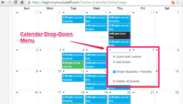 Email Reminders, Calendar Improvements and More... - My Music Staff