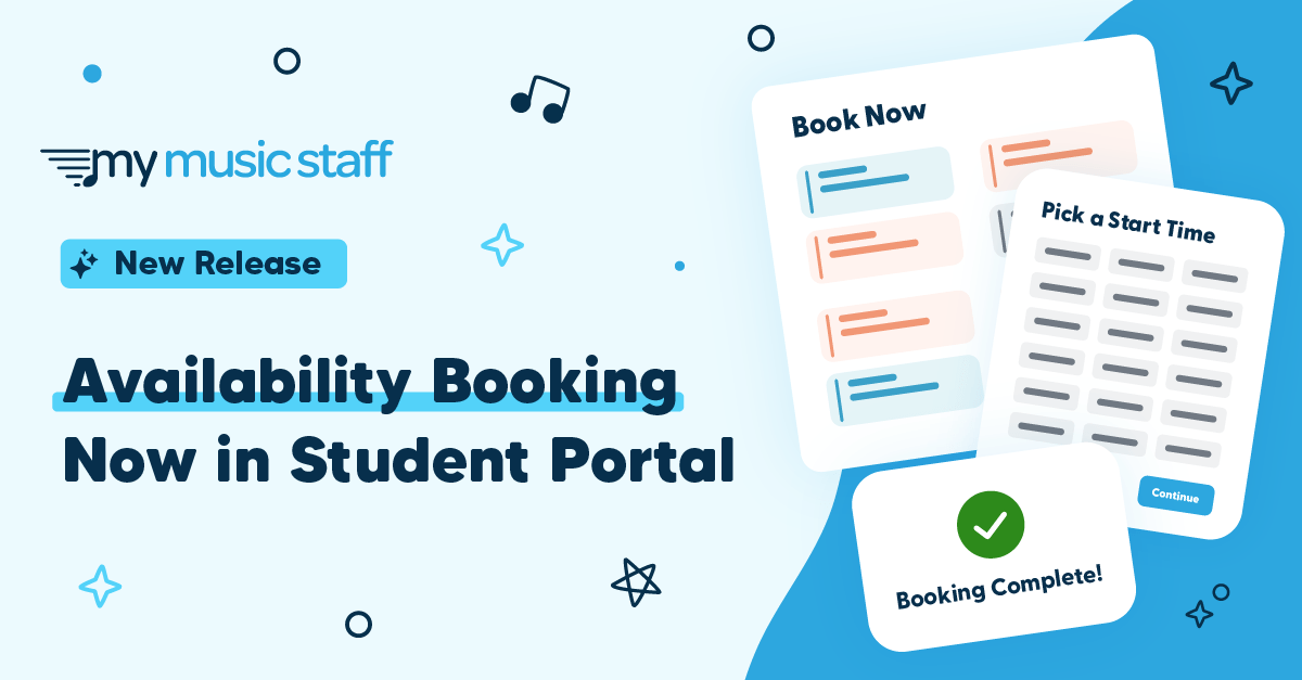 Availability Based Student Portal Booking Is Here!🎉 - My Music Staff